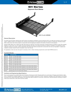 22" Deep Rack Shelf 3RU | AtlasIED