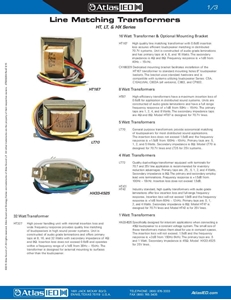 600-Ohm Impedance Matching Isolation Transformer | AtlasIED