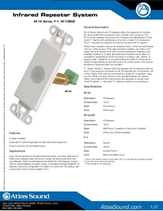 Infrared Repeater System Flasher | AtlasIED - Protect, Inform, Entertain
