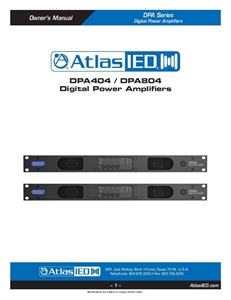 400-Watt Networkable 4-Channel Power Amplifier | AtlasIED