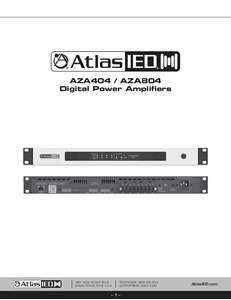 4-Channel Configurable Networkable 800-Watt Power Amplifier with Integrated DSP | AtlasIED ...