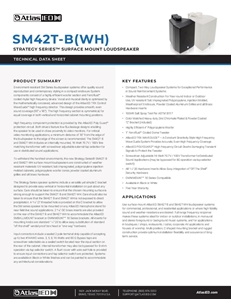 4" 2-Way All Weather Loudspeaker with 16-Watt 70V/100V Transformer ...