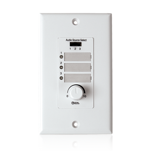 Wall Plate Select Swtch Vol Control 10k w Indicator | AtlasIED ...