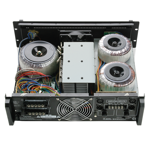 2-Channel, 700-Watt 70V/100V/8Ω/4Ω Commercial Audio Power Amplifier ...