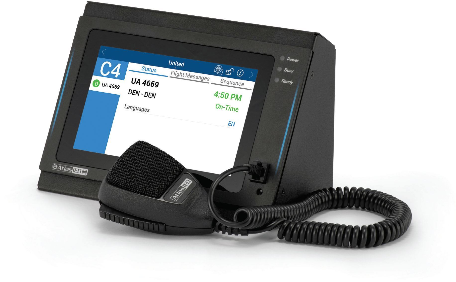 AtlasIED Exhibit New IED570 Touch Screen Mic Station at ISE 2020 | AtlasIED