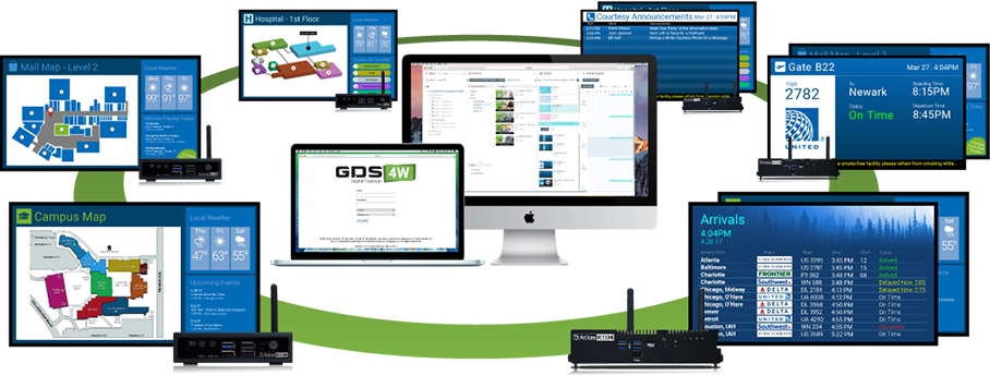 GDS-4W™ Display Information System | AtlasIED - Protect, Inform, Entertain