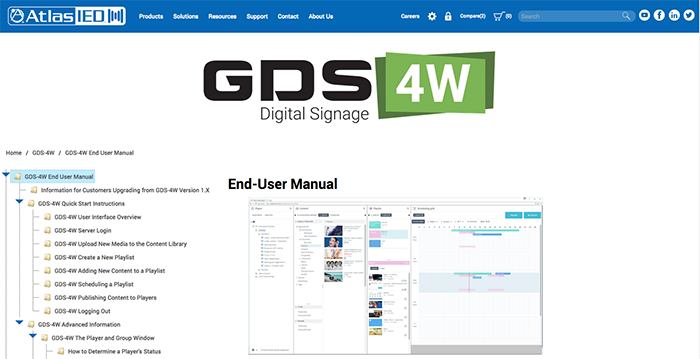 GDS-4W™ Display Information System | AtlasIED - Protect, Inform, Entertain