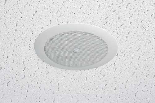 4" In-Ceiling Full Range Loudspeaker with 8-Watt 70V/100V Transformer ...