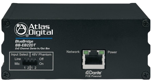 2 Input x 2 Output - Expansion I/O Box with Dante™ | AtlasIED