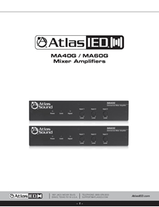 3-Input, 40W Mixer Amplifier with Global Power Supply | AtlasIED