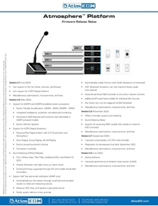 Atmosphere Software/Firmware | AtlasIED