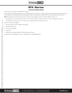 IPX Software/Firmware | AtlasIED