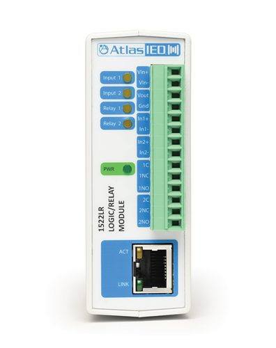 IP-1522LR 2 Logic Input x 2 Relay Output IO Device | AtlasIED