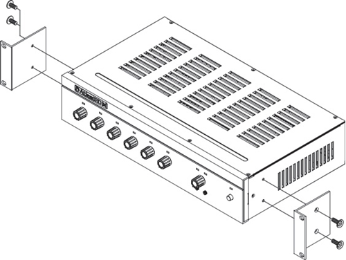 Amplifier Rack Mount Kit for 1 AA120G or AA240G | AtlasIED